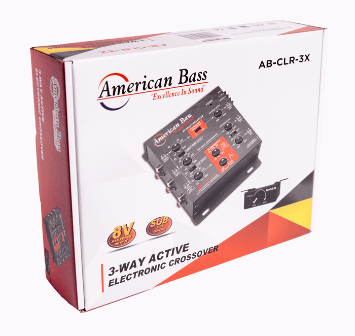 AB-CLR-3X 3-Way Active Electronic Crossover with Subwoofer Level Contr