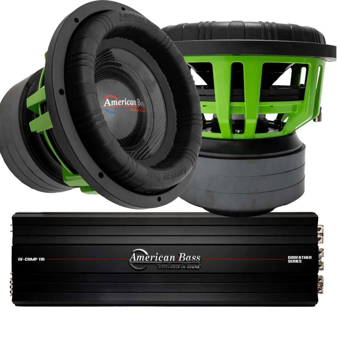 Power Pack: 2 Godzilla 12 Subwoofers + Godfather Comp 11D Amplifier