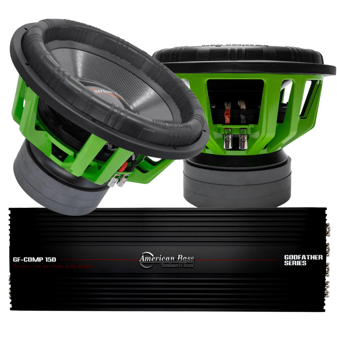 Power Pack: 2 Godzilla 15 Subwoofers + Godfather Comp 11D Amplifier