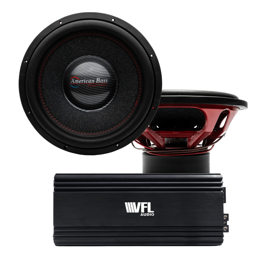 Power Pack: 2 Hawk 15 Subwoofers + VFL Stealth 5500.1D Amplifier