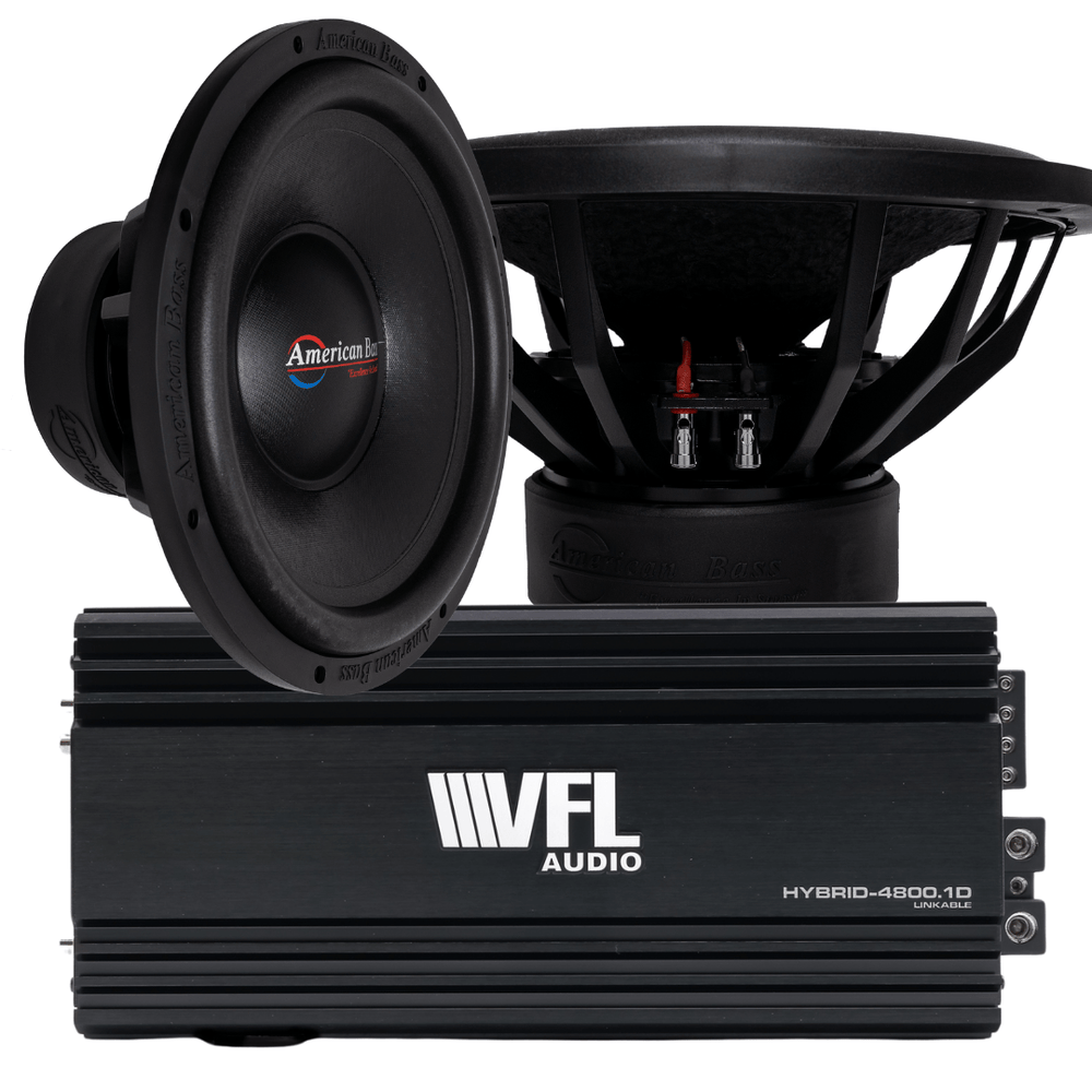 Power Pack: 2 Titan 1544 Subwoofers + VFL Hybrid 4800.1 Amplifier