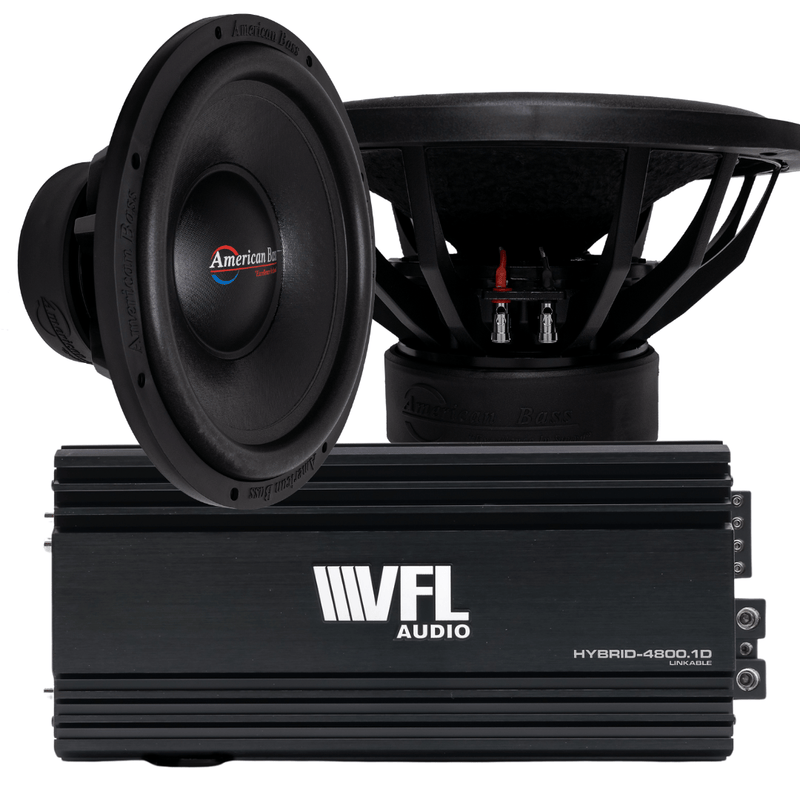 Power Pack: 2 Titan 1544 Subwoofers + VFL Hybrid 4800.1 Amplifier