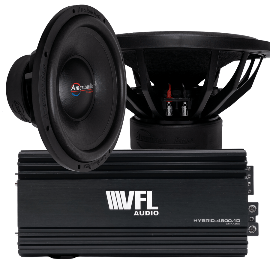 Power Pack: 2 Titan 1544 Subwoofers + VFL Hybrid 4800.1 Amplifier