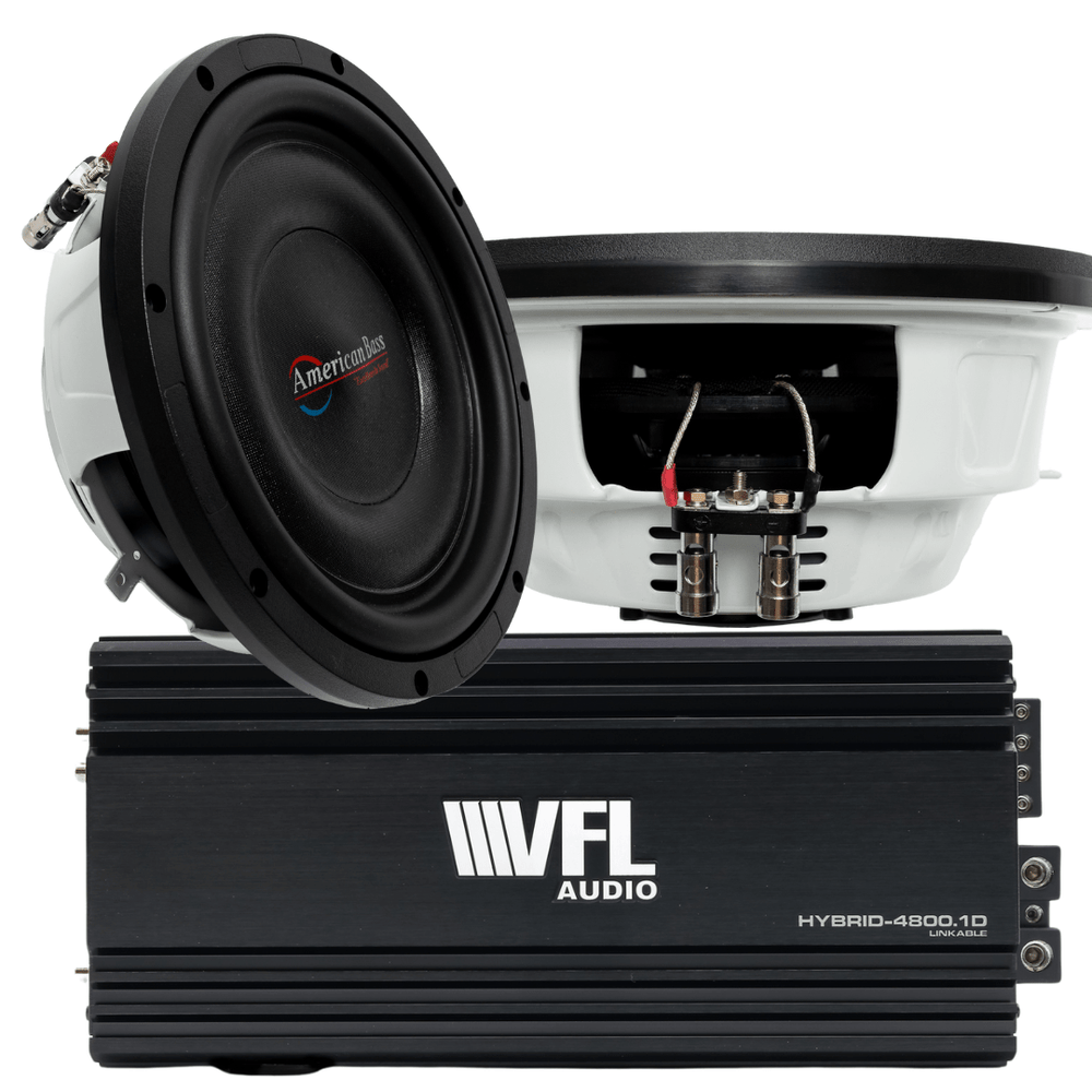 Power Pack: 2 Titanium 10 Slim Subwoofers + VFL Hybrid 4800.1 Amplifie