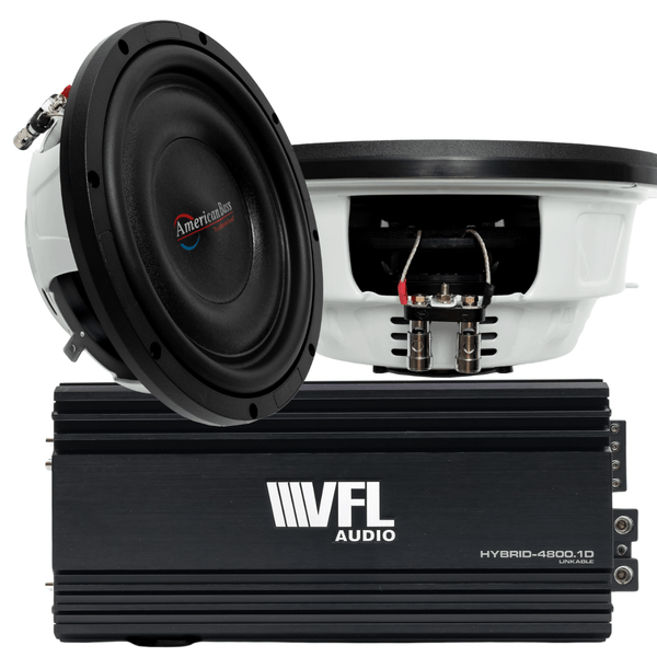 Power Pack: 2 Titanium 10 Slim Subwoofers + VFL Hybrid 4800.1 Amplifie