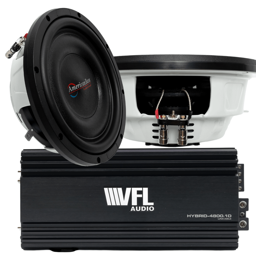 Power Pack: 2 Titanium 10 Slim Subwoofers + VFL Hybrid 4800.1 Amplifie