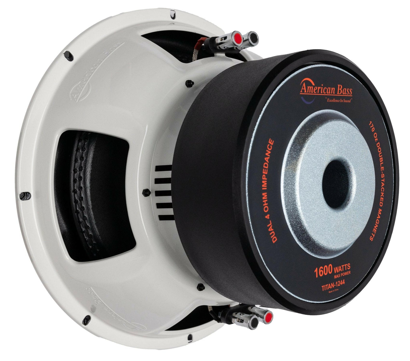 American Bass Titan 12 Inch Subwoofer for Car: 1600W Max Power Audio Bass