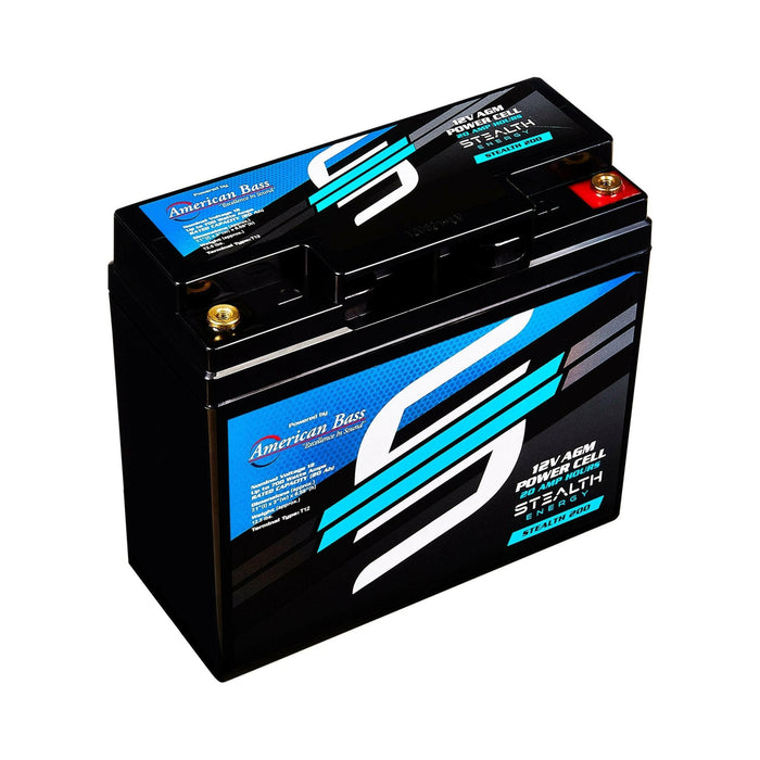 Stealth 200 12V AGM Battery 20AH for Up to 700W Amplifiers