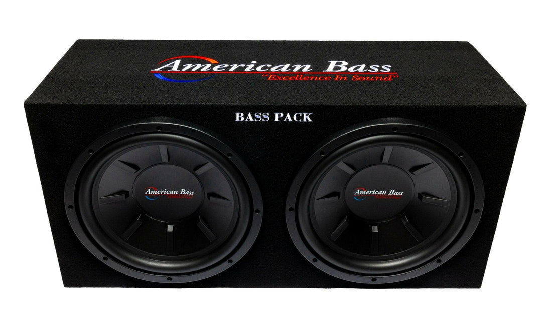 The Bass Pack Car Audio 2 Subwoofers w/Enclosure & Amplifier: BP-400